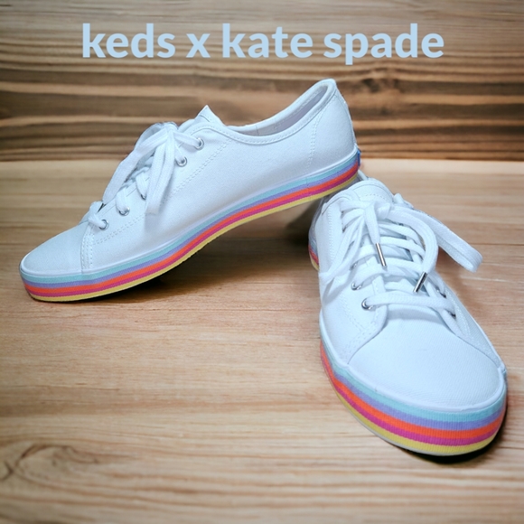 Keds | Shoes | Keds X Kate Spade New York Kickstart Rainbow Foxing ...
